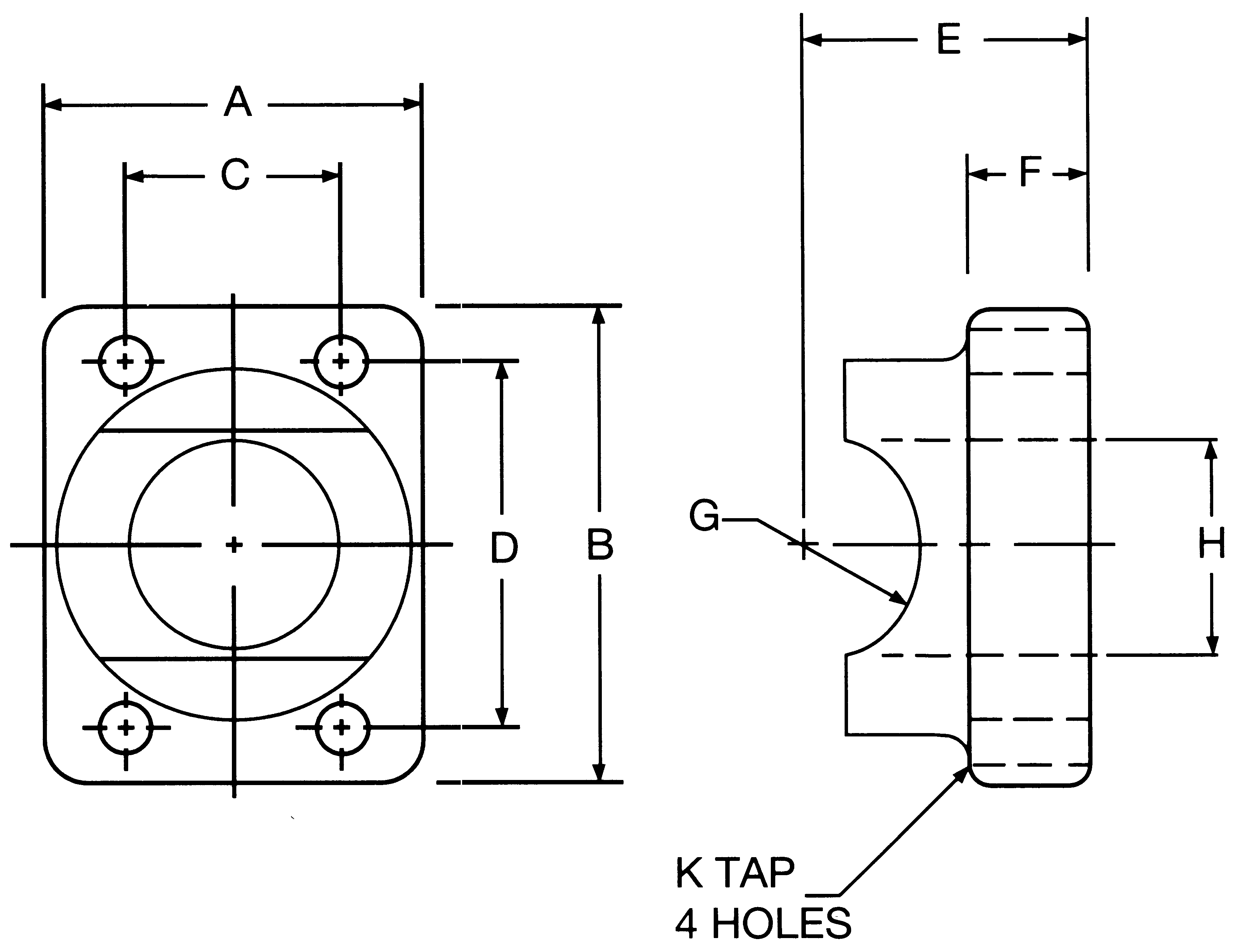 Steel Code 61 To Pipe Adapters 1346 Hydraulic Supply Co.
