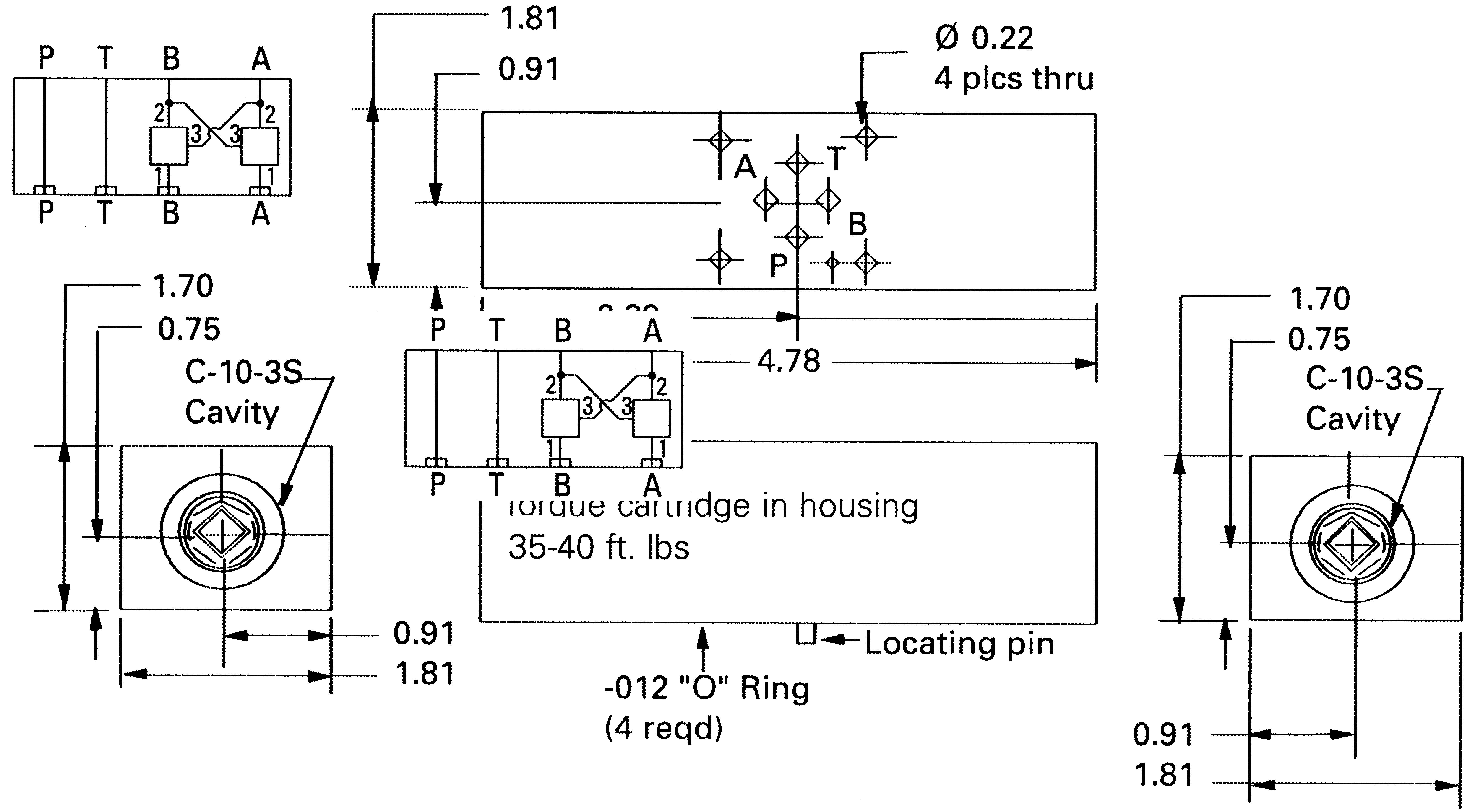Aluminum D03 Sandwich Valve Bodies 2842 Hydraulic Supply Co.