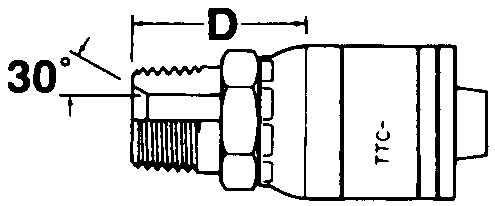 TTC Steel NPT Crimp Fittings 552 Hydraulic Supply Co.