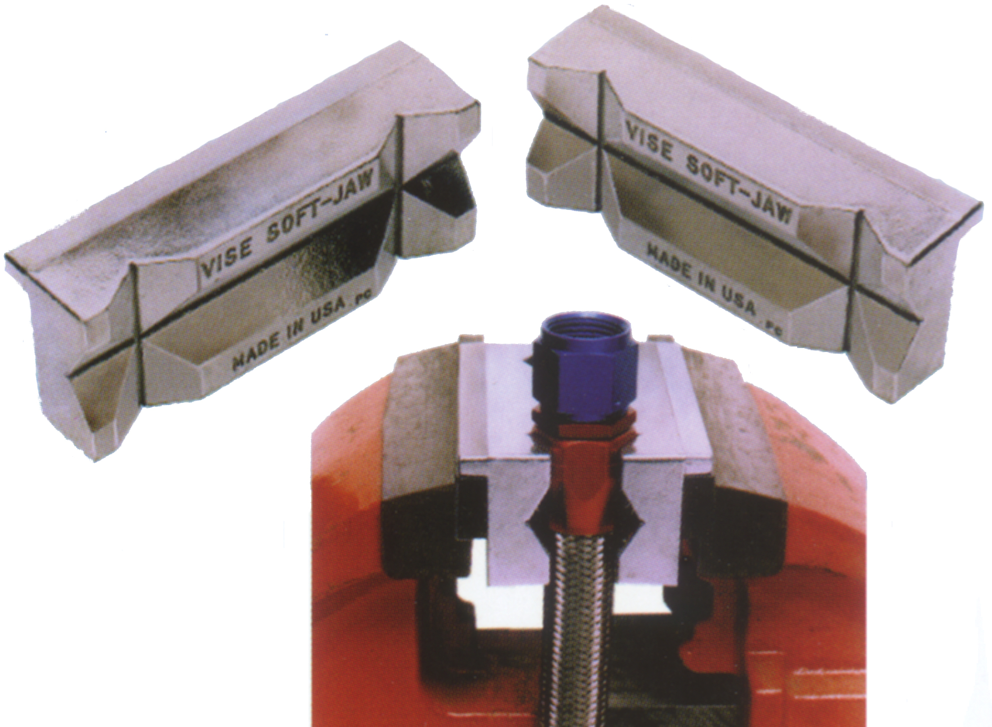 Anodized Fitting Vise Jaw Inserts 328 Hydraulic Supply Co.