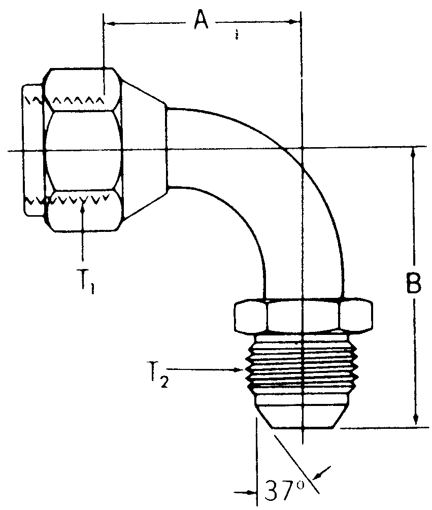 Steel Female To Male JIC 90 Elbows 225 Hydraulic Supply Co.