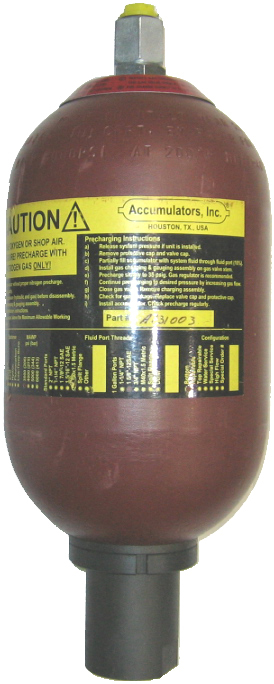 ACCUMULATORS INC Type S3 Repairable Accumulator A1QT3100-3 Hydraulic ...