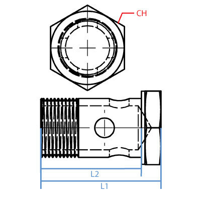 Metric Banjo Bolt X 27 Mm Long Hydraulic Supply Co.