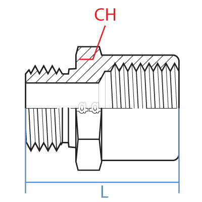Brass M.Bspp X F.Bspp Bushing 8039-12-08 Hydraulic Supply Co.