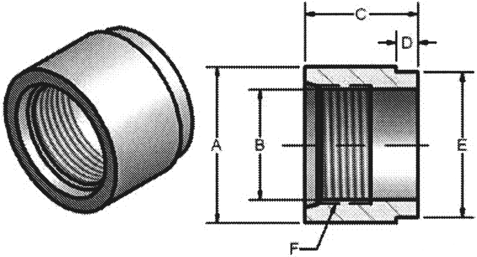 ANCHOR FLUID POWER Steel SAE Weld Half Coupling 835-6 Hydraulic Supply Co.
