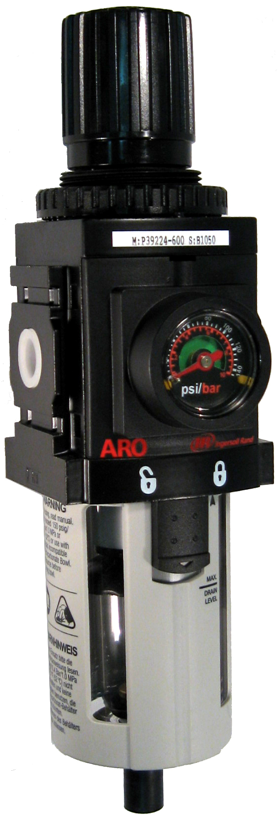 INGERSOLL-RAND Aro-Flo Series Filter/Regulator P39124-600 Hydraulic ...