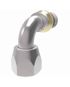 Steel Reusable Socketless Fitting, 3/4-16 Female JIC 37 deg Flare ...