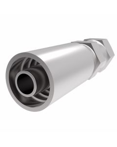 Steel Crimp 390A/790A Swage Fitting, 9/16-18 Female JIC 37 deg Flare ...