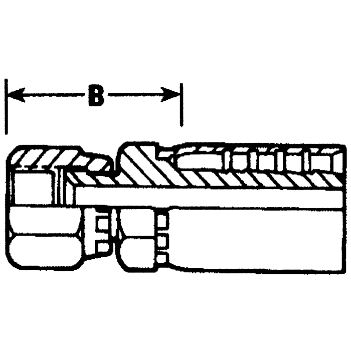 Steel Crimp JIC Swage Fittings 2769