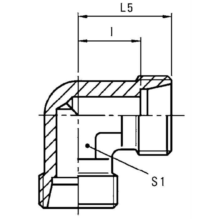Steel Metric Flareless Elbows 3207