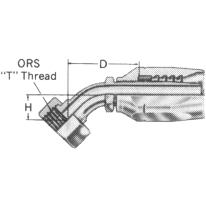 Steel Reusable ORS Fittings 1467 Hydraulic & Pneumatic Parts