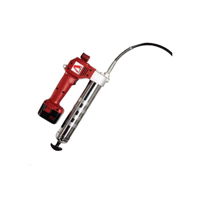 Battery-Powered Cordless Grease Gun Kit, 12 Volt, Up to 6500 psi, 5.25 ...