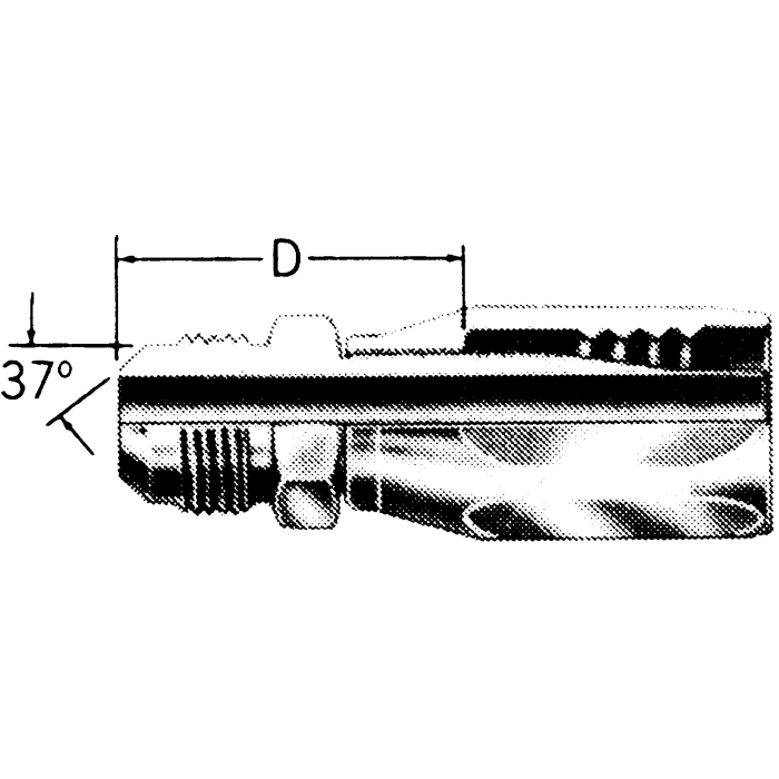 Steel Reusable JIC Fittings 206 Hydraulic & Pneumatic Parts
