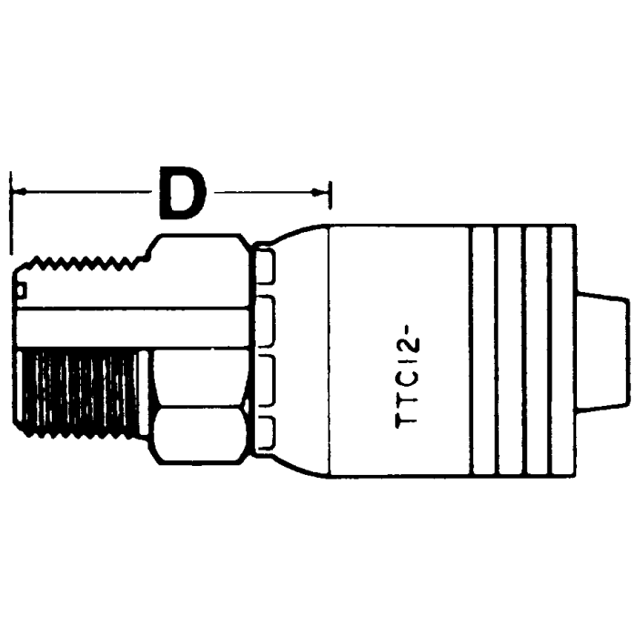 TTC-12 Steel ORS Crimp Fittings 515 Hydraulic Supply Co.