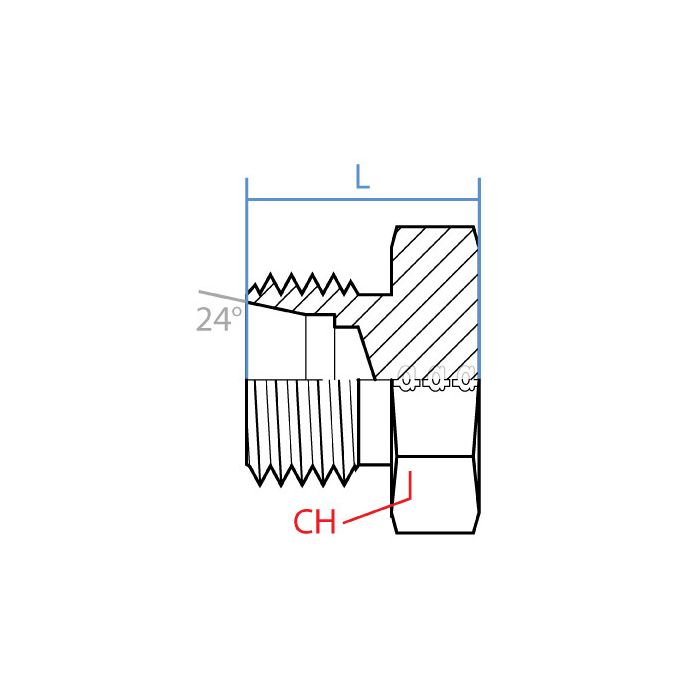 Ss Male Tube Plug SS5203S-25