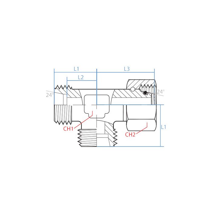 Din X F Din Swivel Run Tee Hydraulic Supply Co.