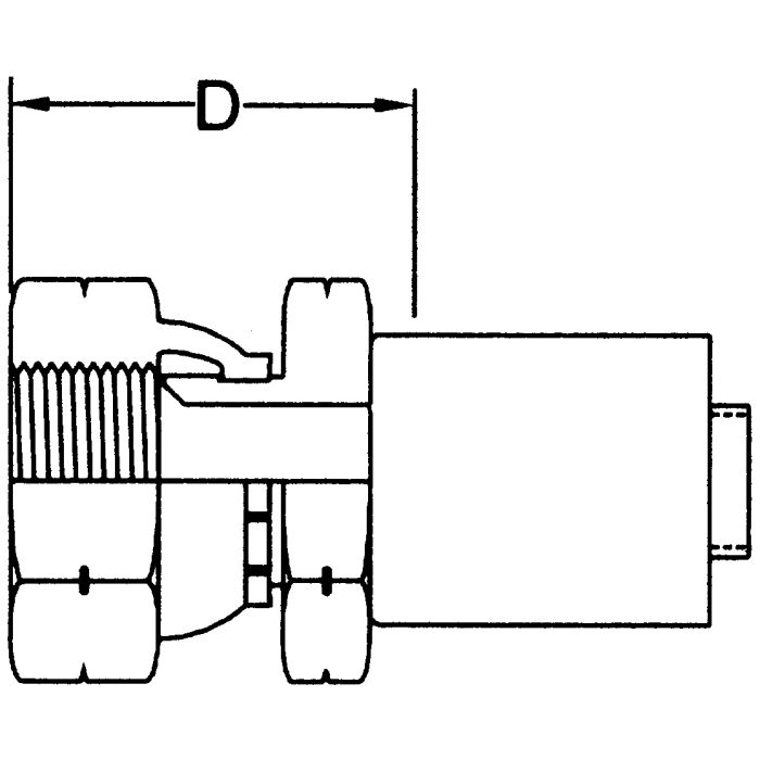 Steel Flat Crimp SAE Fittings 2539 Hydraulic Supply Co.