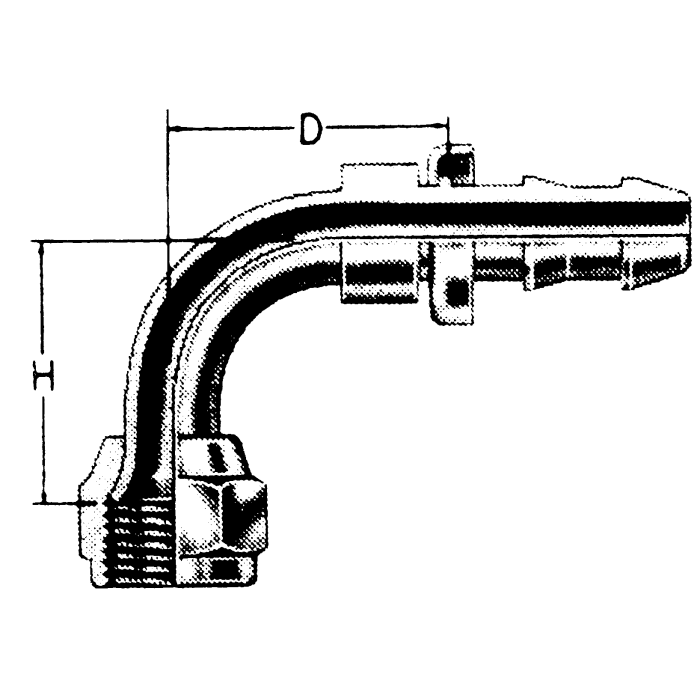 DANFOSS POWER SOLUTIONS (II LLC AEROQUIP)a Steel JIC Socketless Fitting ...
