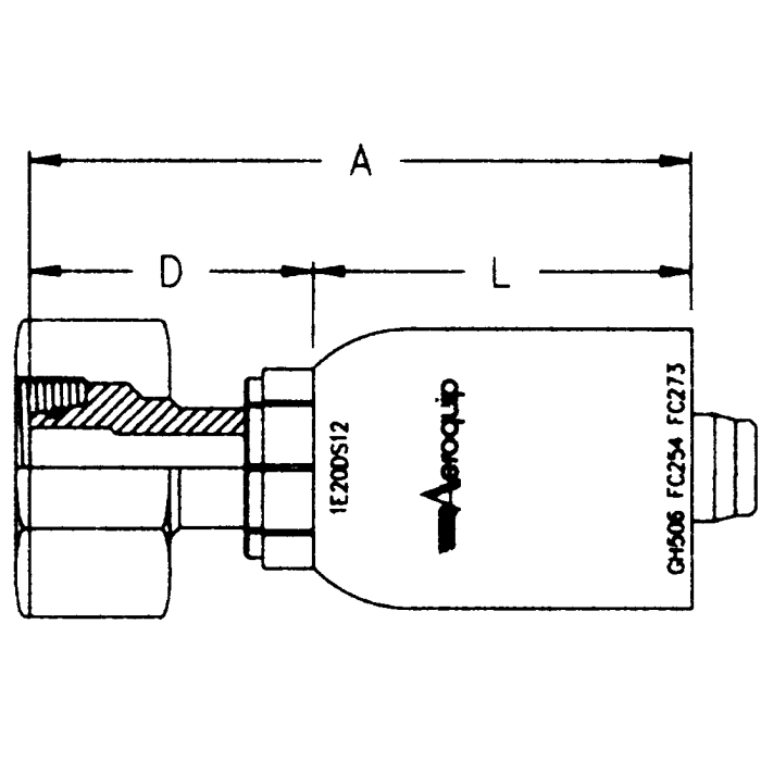 TTC Steel DKO Crimp Fittings 2113 Hydraulic & Pneumatic Parts