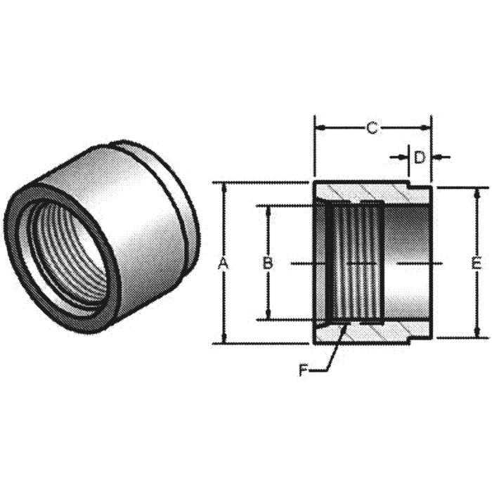 Steel SAE Weld Half Couplings 2749 Hydraulic & Pneumatic Parts