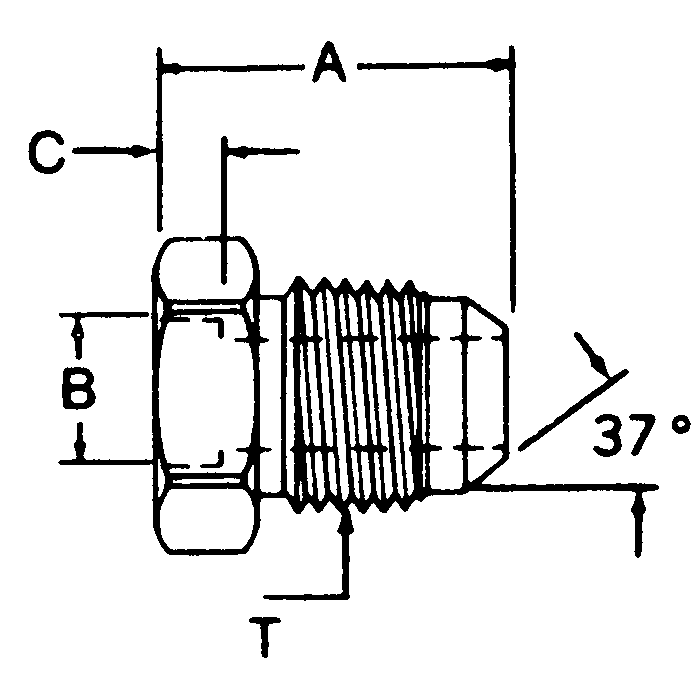 Steel Braze To Male JIC Adapters 240