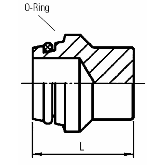 Aeroquip Steel Metric Flareless Cap WAL612336