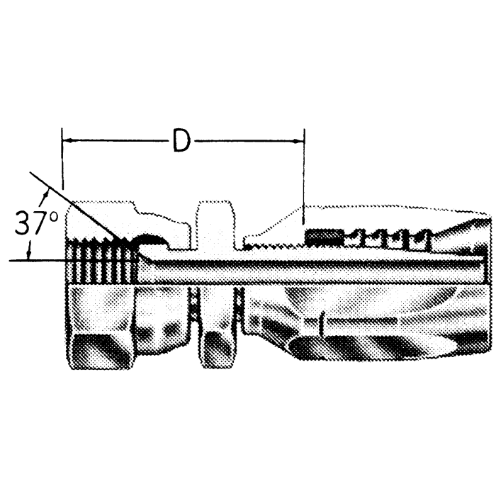 DANFOSS POWER SOLUTIONS (II LLC AEROQUIP)a Steel Reusable JIC Skive ...