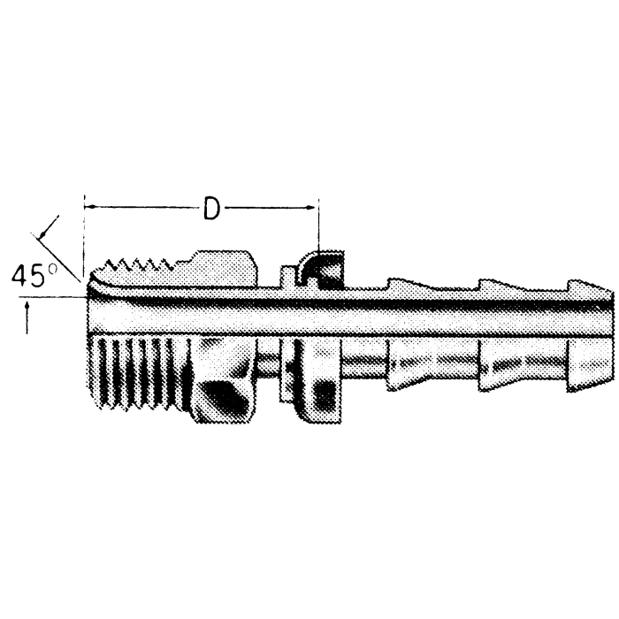 DANFOSS POWER SOLUTIONS (II LLC AEROQUIP)a Brass SAE Socketless Fitting ...