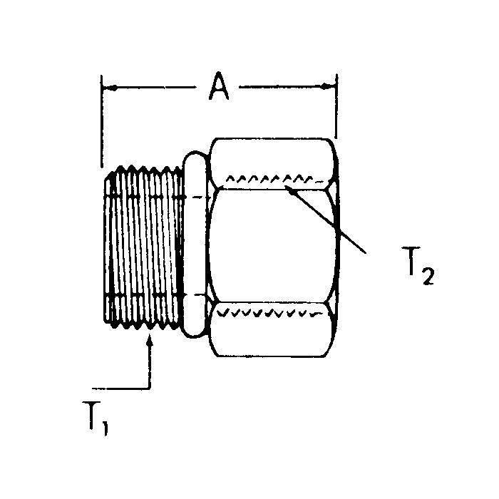 DANFOSS POWER SOLUTIONS (II LLC AEROQUIP)a Steel Male To Female ORB ...