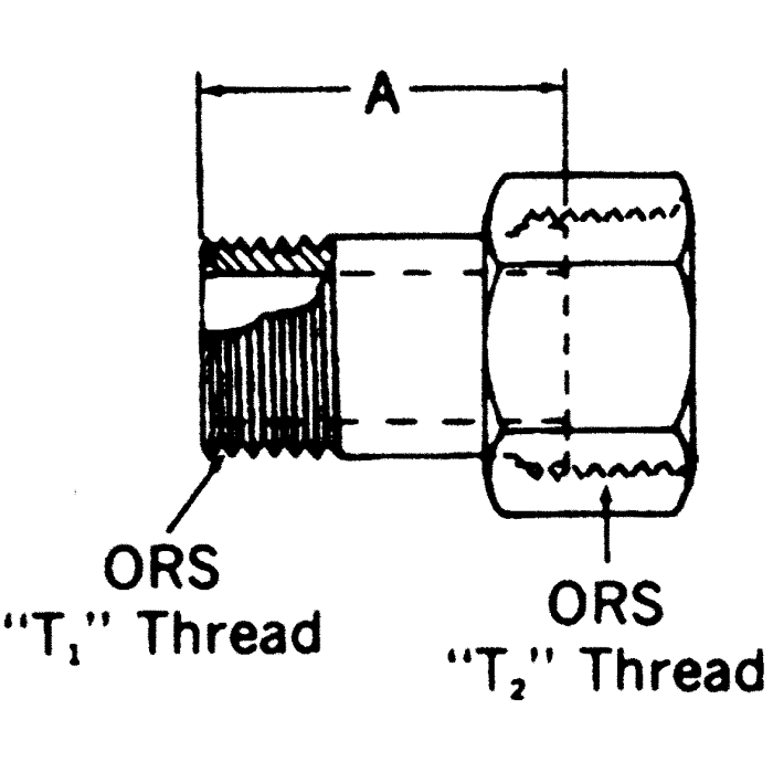 DANFOSS POWER SOLUTIONS (II LLC AEROQUIP)a Steel Male To Female ORS ...