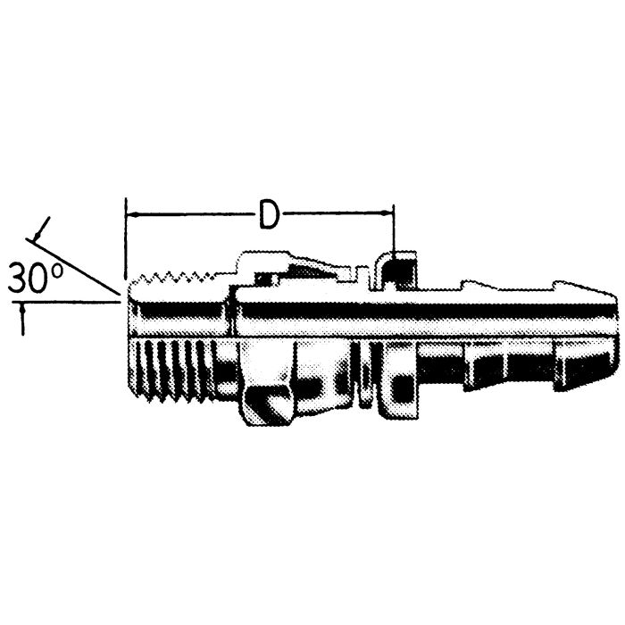 DANFOSS POWER SOLUTIONS (II LLC AEROQUIP)a Steel NPT Socketless Fitting ...