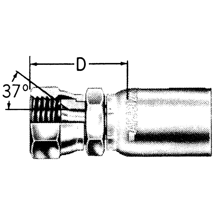DANFOSS POWER SOLUTIONS (II LLC AEROQUIP)a Steel Field Crimp JIC ...
