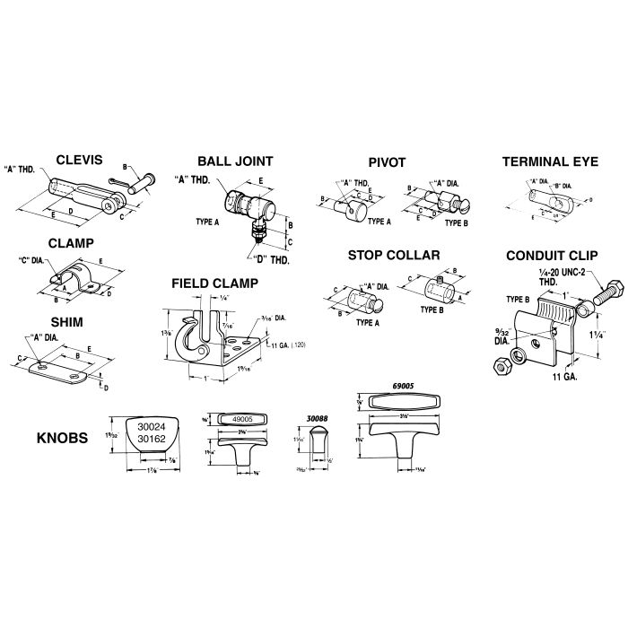 Cable FELSTED PTO KNOB X0150. 30162 Hydraulic & Pneumatic Parts
