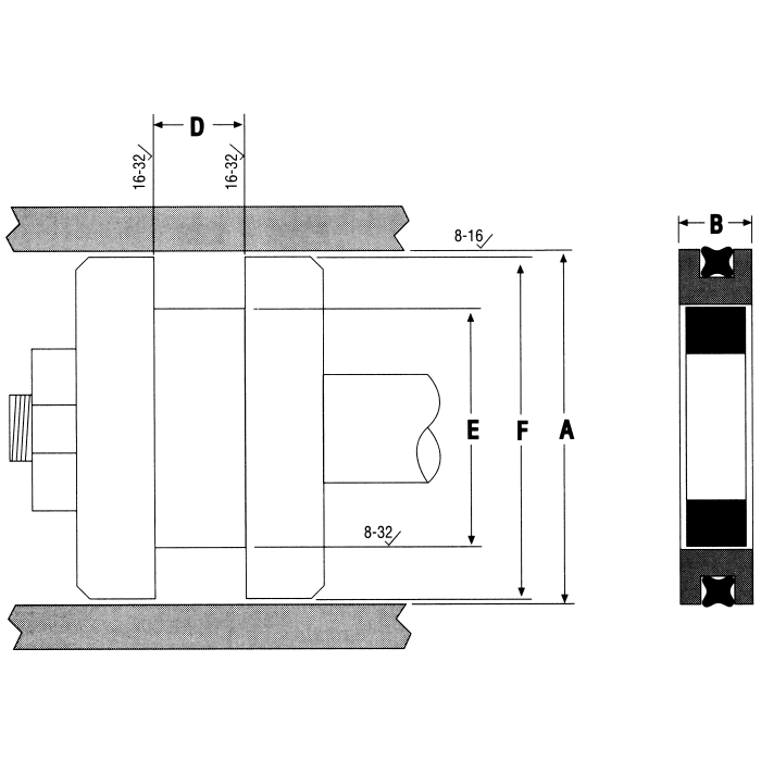 HERCULES SEALING PRODUCTS Bronze Filled Piston Seal PSQ-40