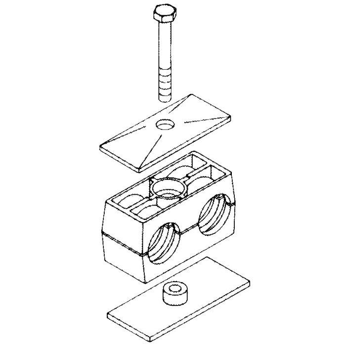 STAUFF Twin Series Support Clamp 6100081837