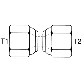 Steel Female JIC Swivel Unions 1582 Hydraulic & Pneumatic Parts