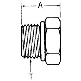 Steel Male ORB Hex Plugs 244