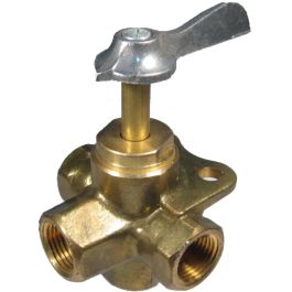 Brass 4-Way Plug Valves 1568 Hydraulic & Pneumatic Parts