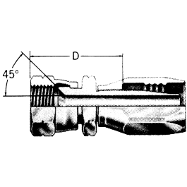 Steel Reusable SAE Fittings 201 Hydraulic & Pneumatic Parts