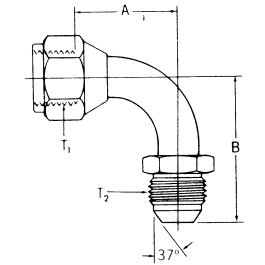 Steel Female To Male JIC 90 Elbows 225 Hydraulic Supply Co.