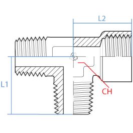 Adaptall Brass Female Bsp Run Tee 8090-04-04-04