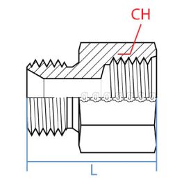 Male Bspp X Female O-Ring Boss 9036-12-12