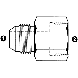 ADAPTALL AMERICA Steel Male JIC To Female BSPP Adapter 9210-08-08 ...