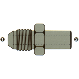 ADAPTALL AMERICA Male JIC To Standpipe Adapter SS9200-04-08 Hydraulic ...