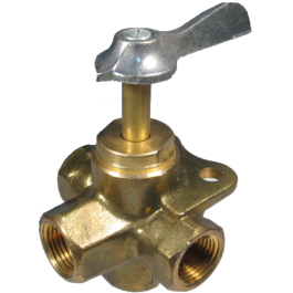 ANDERSON BRASS COMPANY Brass 4-Way Plug Valve 200C-N Hydraulic Supply Co.