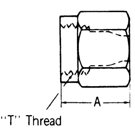 Versil Flareless JIC Tube Nuts 345