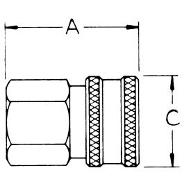 PRESSURE-PRO Female Pressure Washer NPT Coupler 3STF3-B