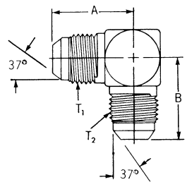 Steel Male JIC 90 deg Elbows 133 Hydraulic Supply Co.
