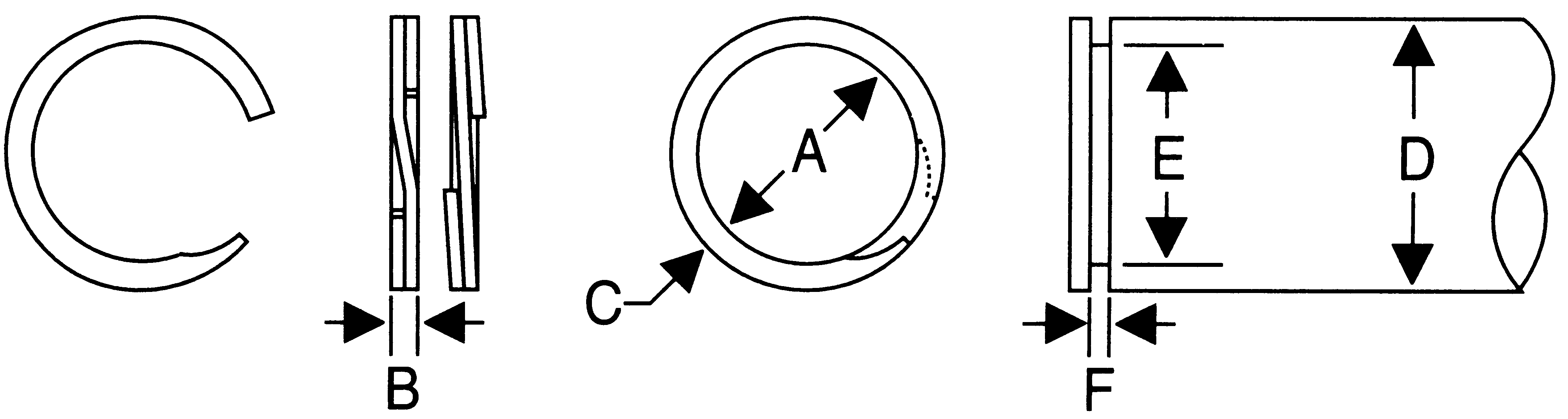 HERCULES SEALING PRODUCTS Spiral External Retainer Ring WST-500 ...
