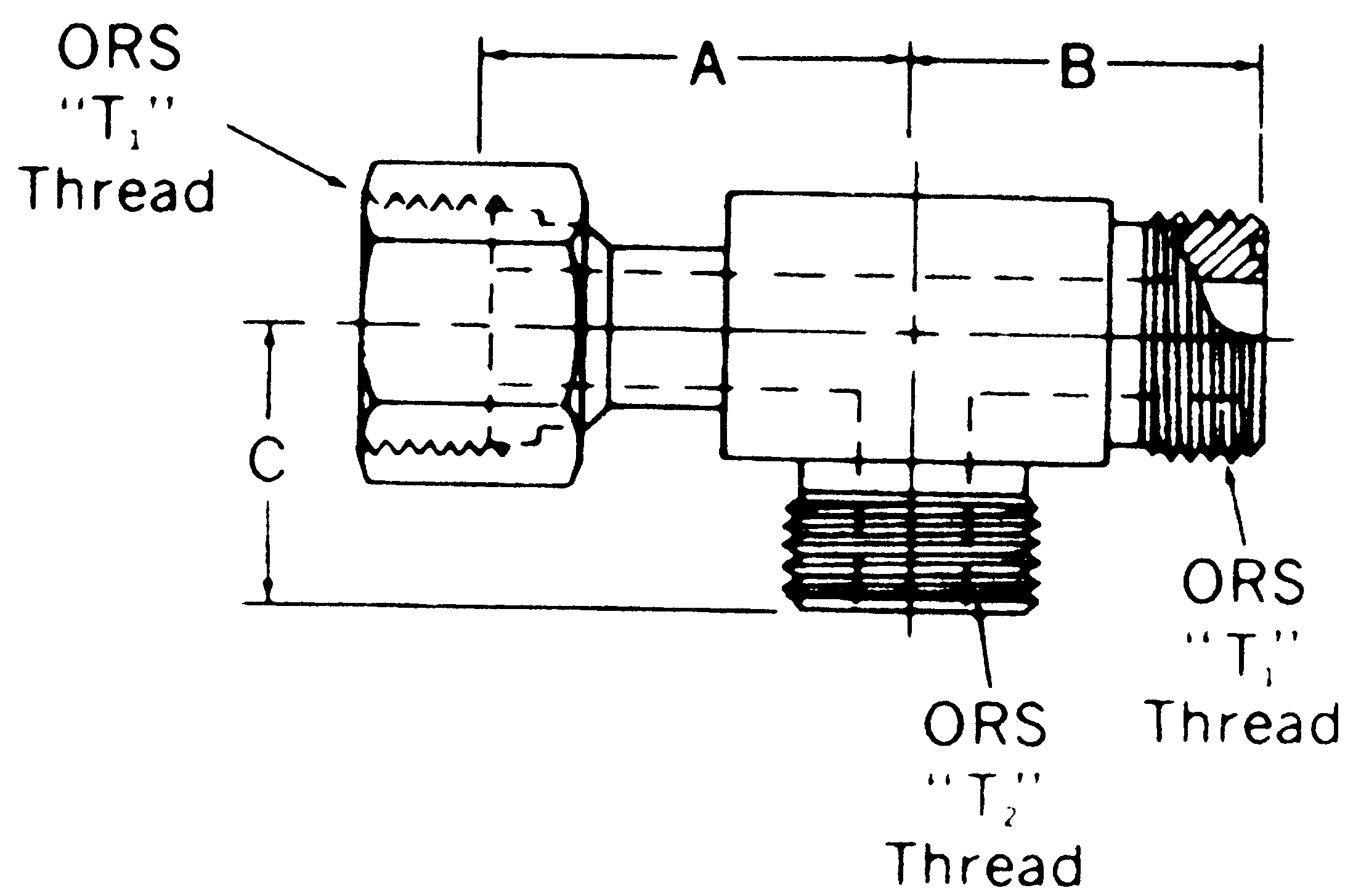 Steel Male To Female ORS Tees 437 Hydraulic Supply Co.